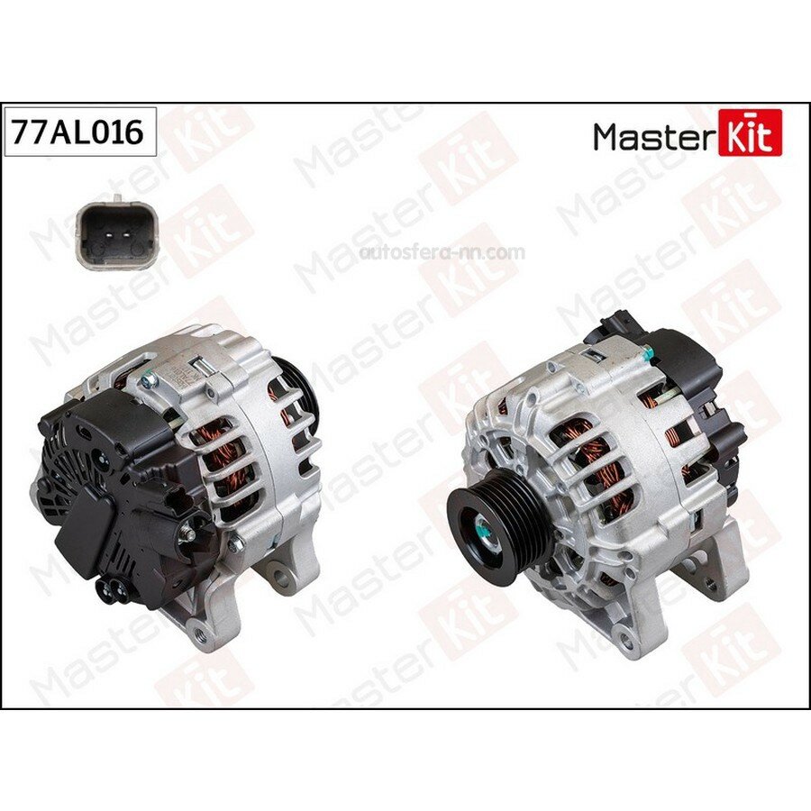 MASTERKIT 77AL016 77AL016 генератор\ CITROEN/PEUGEOT (14V 90A)