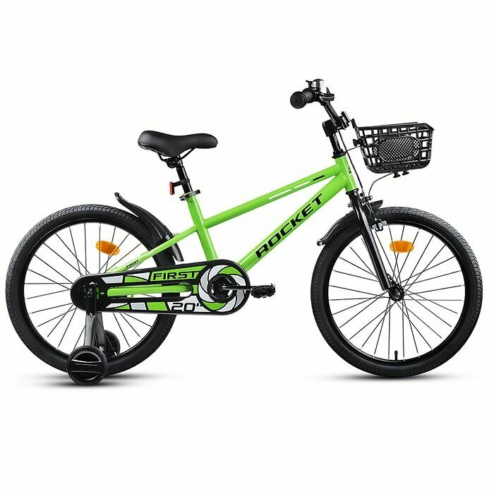 Велосипед Oubaoloon 20", детский, цвет зеленый