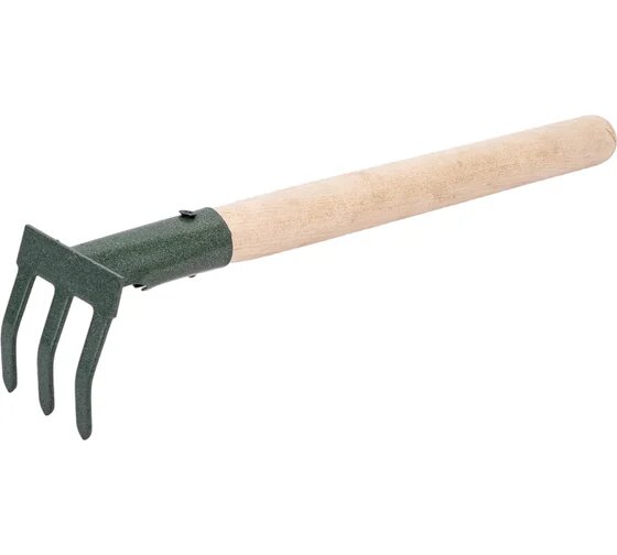 Прямые 3-х зубые грабли с черенком Gigant GP03