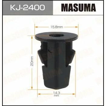 Клипса автомобильная (автокрепеж) (упаковка 50 шт.)KJ2400