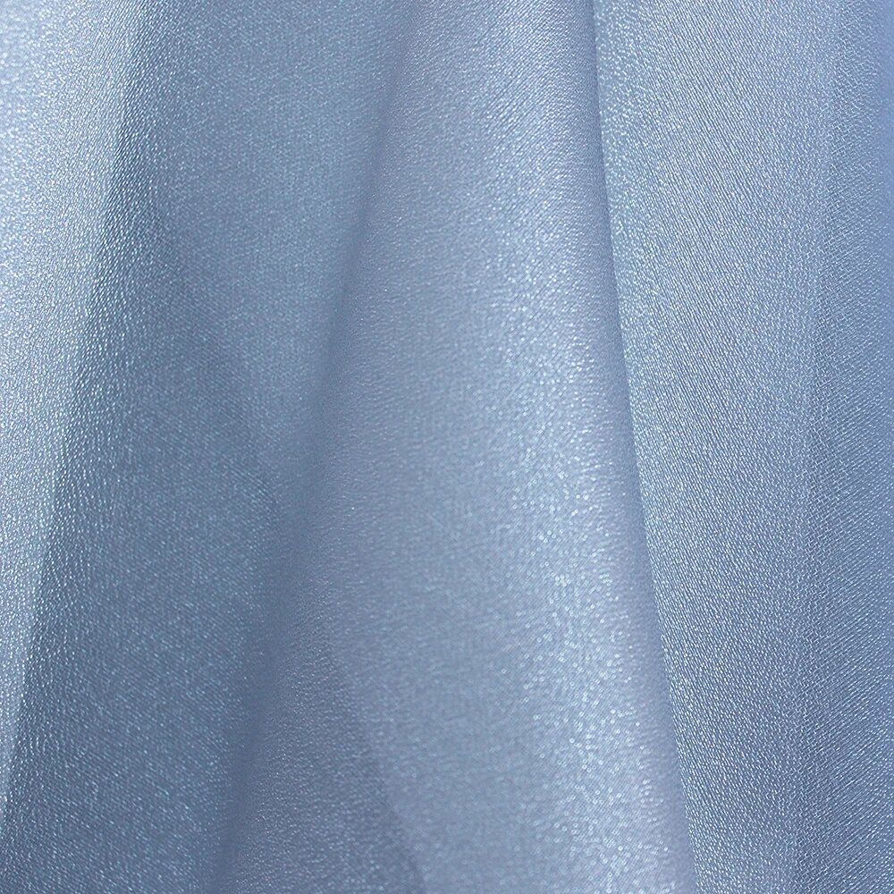 Блестящая органза для рукоделия Голубой, 100x 145cm, Light Gray