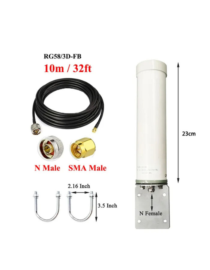 Антенна для усиления сигнала GSM/3G/4G OM-12 (Круговая, 12 Дб)