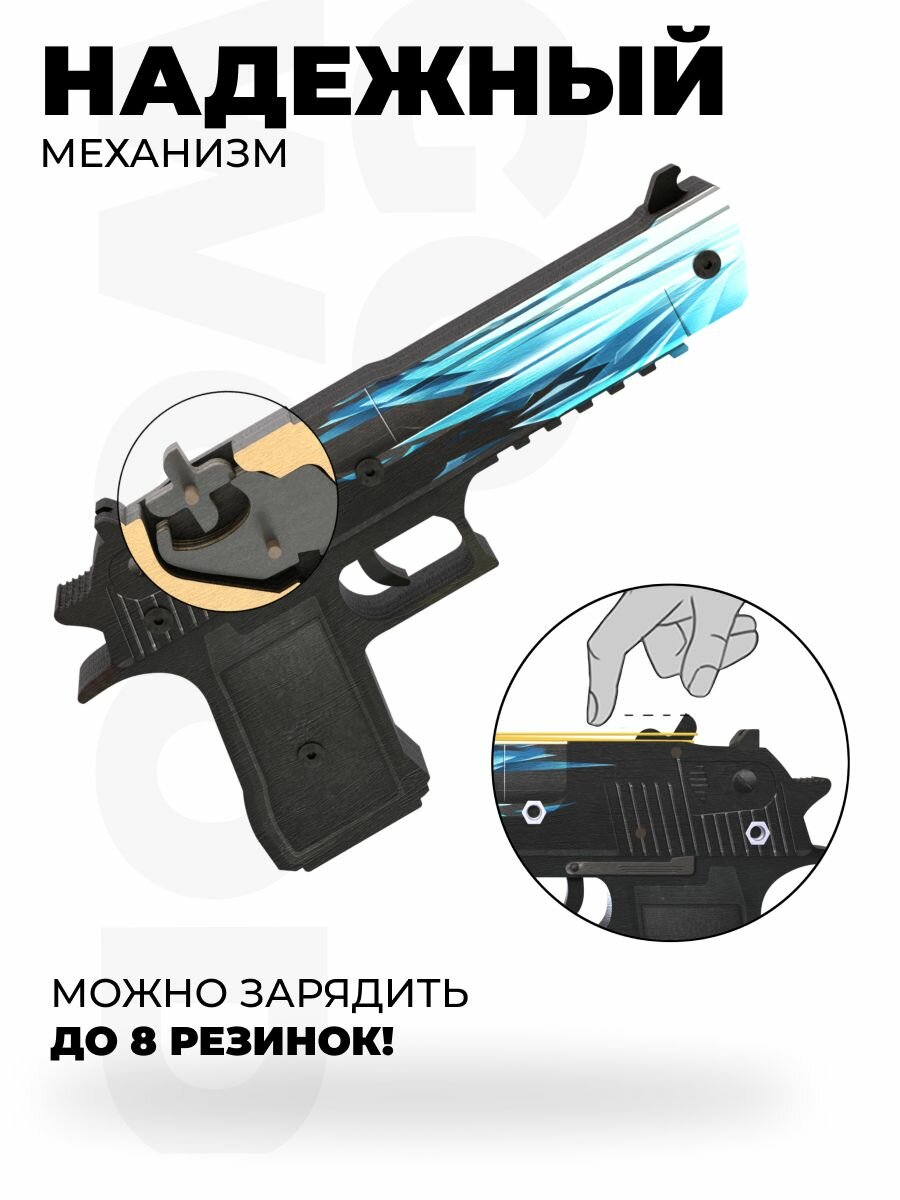 Набор ножей и пистолет деревянного оружия с Standoff 2