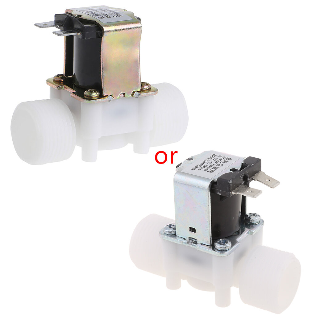 3/4 "AC 220V PP N /C Электрический Электромагнитный Клапан Управления Водой Отклоняющее Устройство Пластиковый Переключатель Электромагнитного Клапана Нормально Закрыт