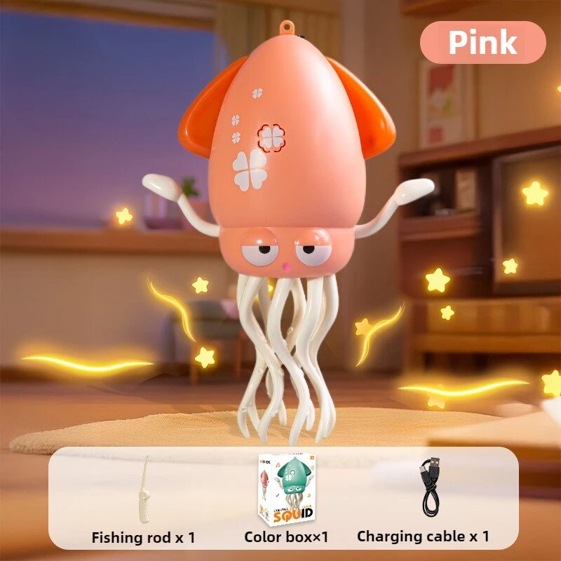 Розовый танцующий осьминог, игрушка-робот, Pink