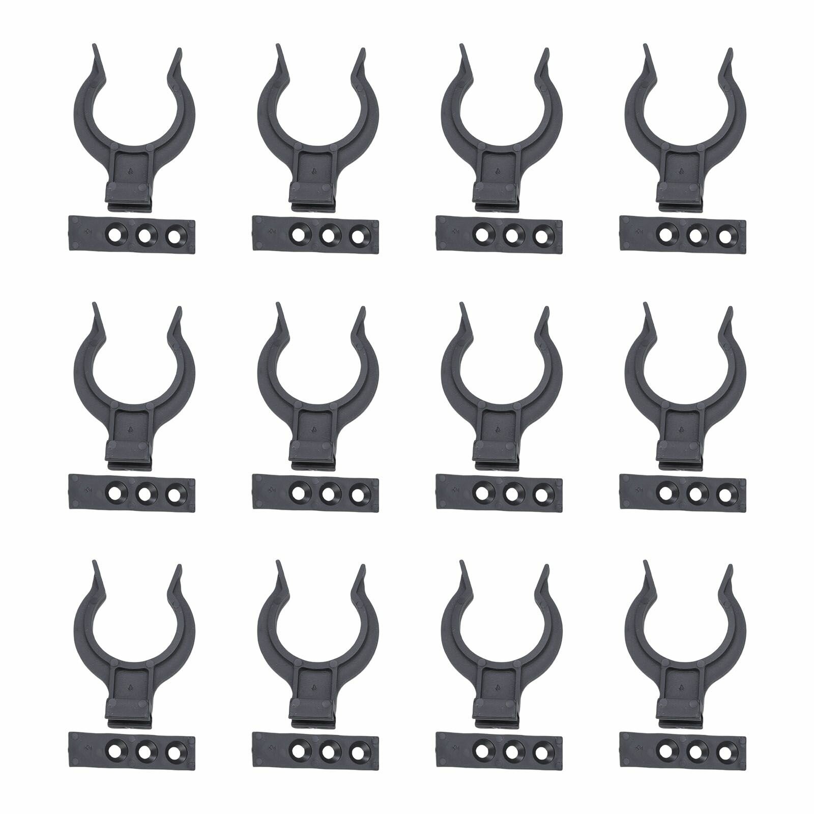 12 шт Пластиковые клипсы для крепления плинтусов