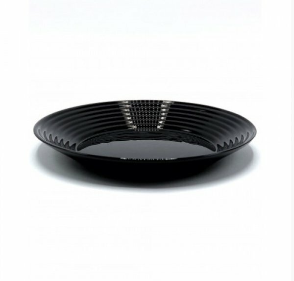 Тарелка суповая 23,5 см HARENA BLACK L7610