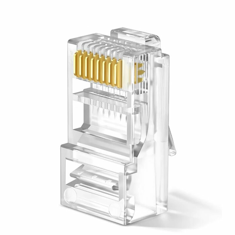 Разъем RJ45, разъем кабеля Ethernet RG45 Cat 6, сетевой разъем LAN UTP 8P8C, неэкранированный модульный разъем