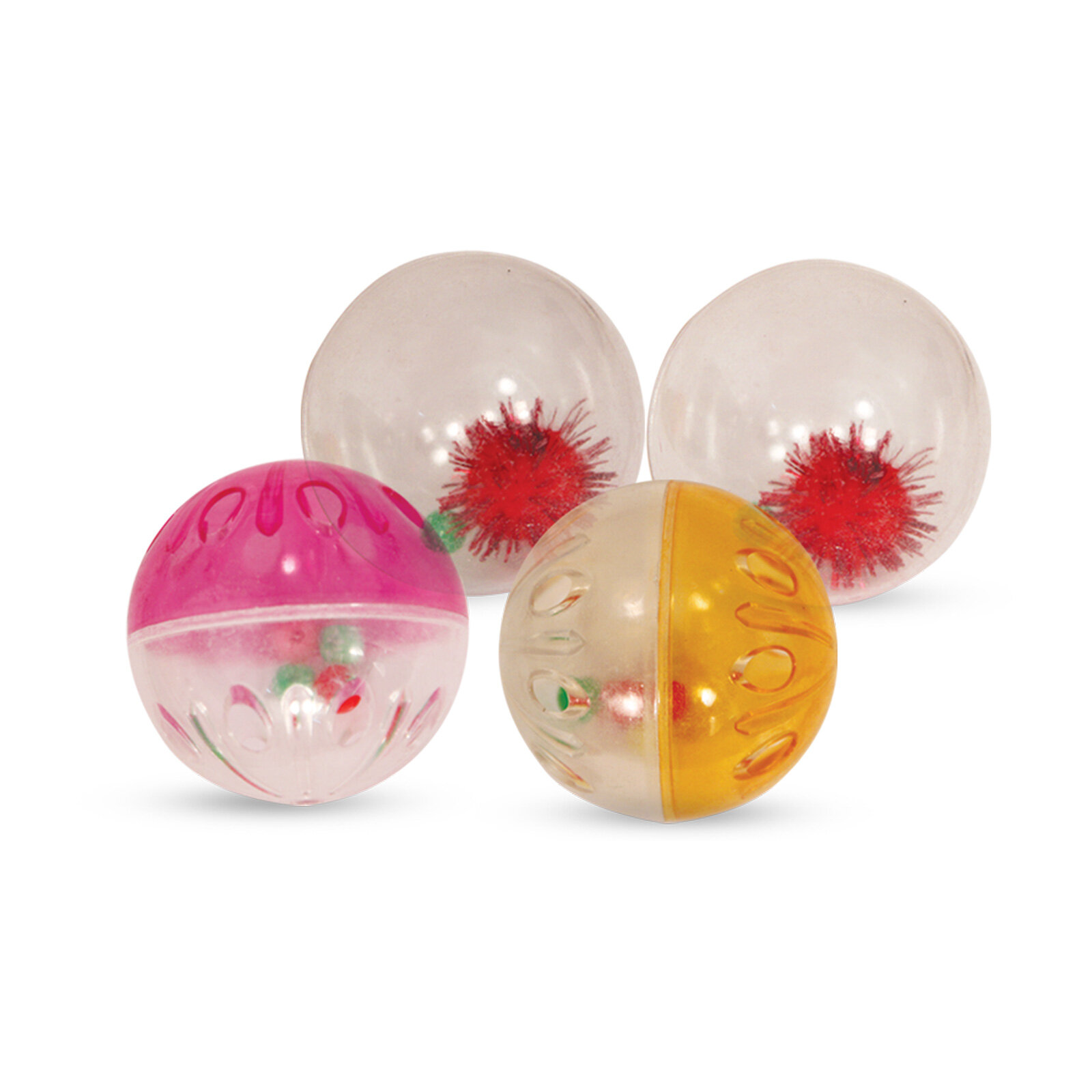 Набор игрушек для кошек "Активная игра 3" (4 мяча d4.5см) Triol