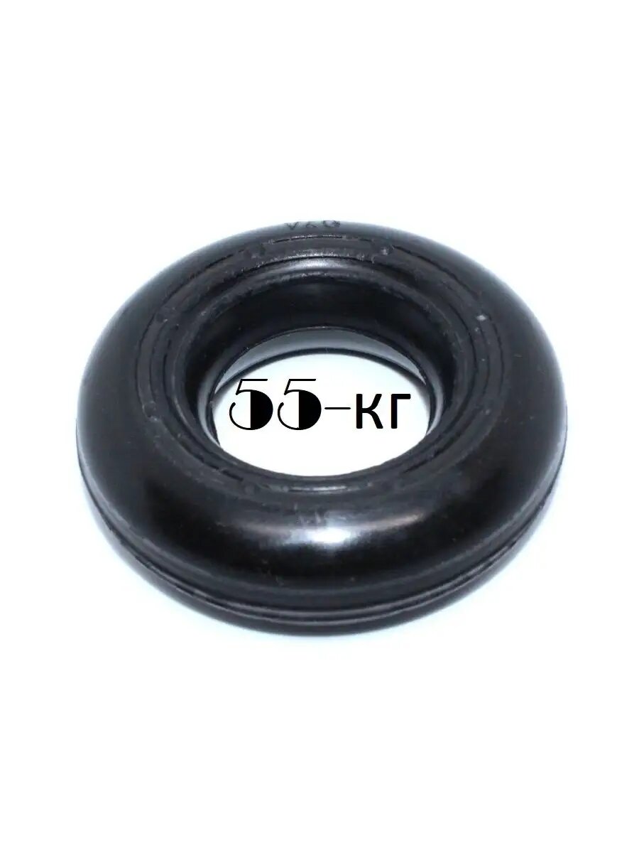 Кистевой эспандер Воронцова, сила сжатия 55 кг, черный, вулканизированная резина