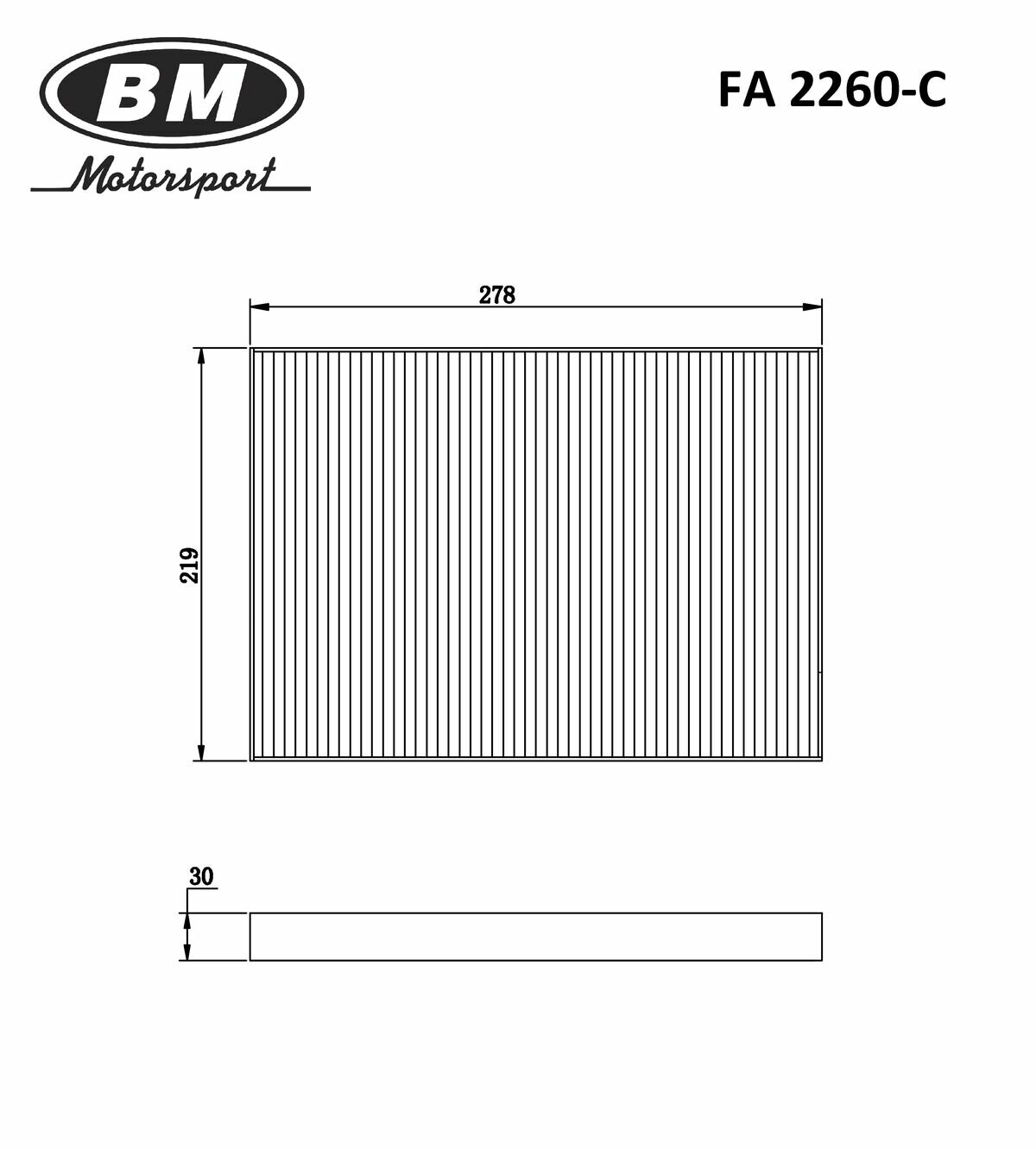 Фильтр Салона Угольн. vw T5, T6(Bm Fa2260-C)