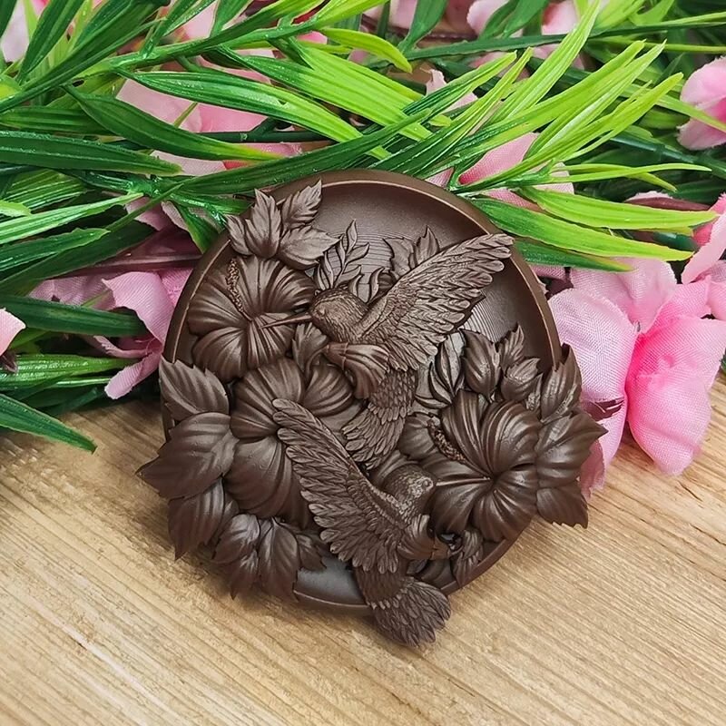 Силиконовая форма для шоколадных плиток Brilliant Mold. Молд Колибри