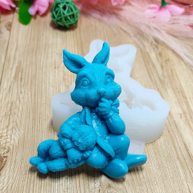 Силиконовая форма для шоколадных плиток Brilliant Mold. Молд Мальчик зайчик