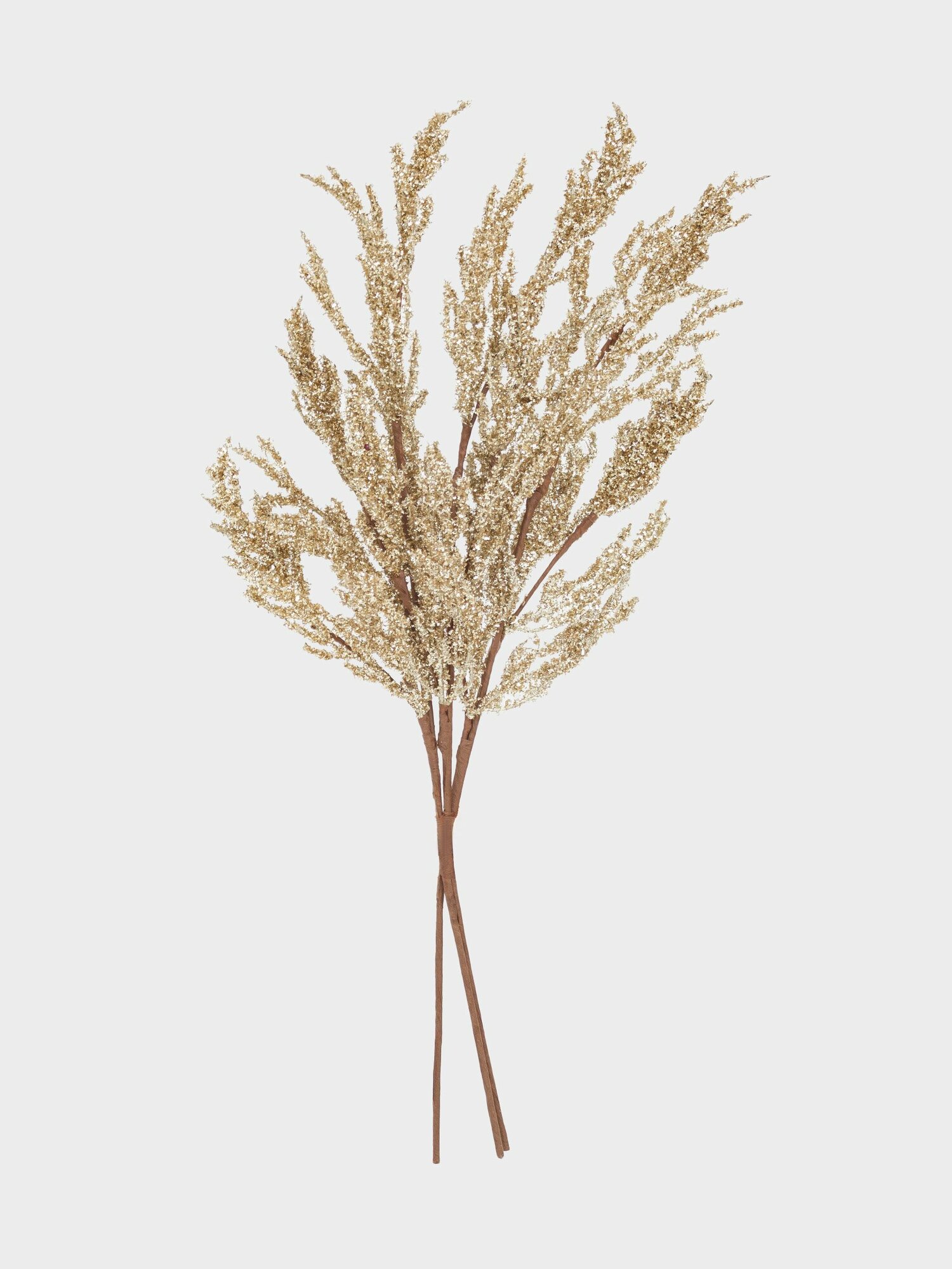 Ветка декоративная, 72 см, ПВХ/полиэстер, шампань, Ель, Conifer champagne