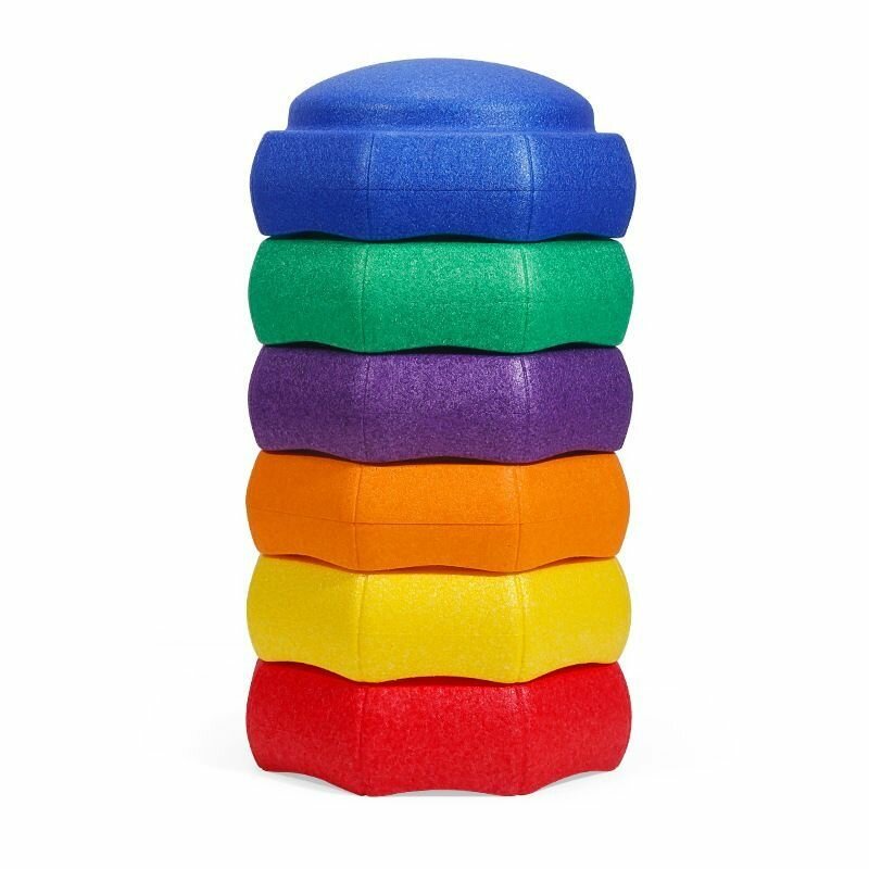 Балансир для детей/Балансировочные полусферы детские для свободной игры,6 шт. восьмиугольник