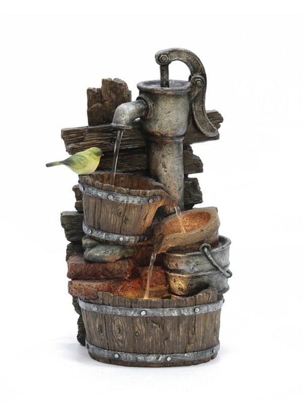 Фонтан с подсветкой Зеленушка 32х26х66 см KSVA-WXF-2206192