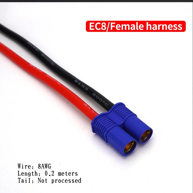 Набор разъемов EC2 EC3 EC5 EC8 EC8-FEMALE-8AWG-0.2M