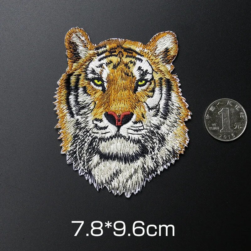 Тканевые нашивки "Тигр, Лев, Леопард, Волк" G