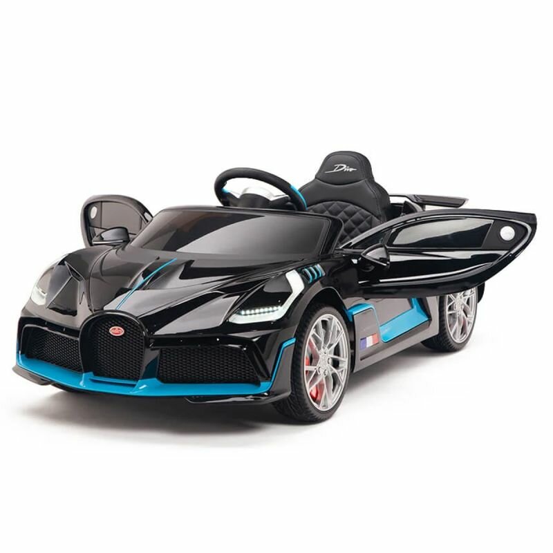 Легковые автомобили Harley Bella Детский электромобиль Bugatti Divo (черный, 12V) - HL338