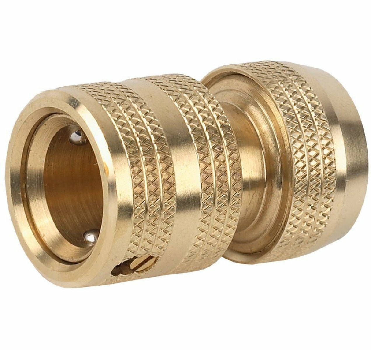 Быстросъемный соединитель для шланга RACO Profi 1/2" из латуни с полировкой 6" гарантия