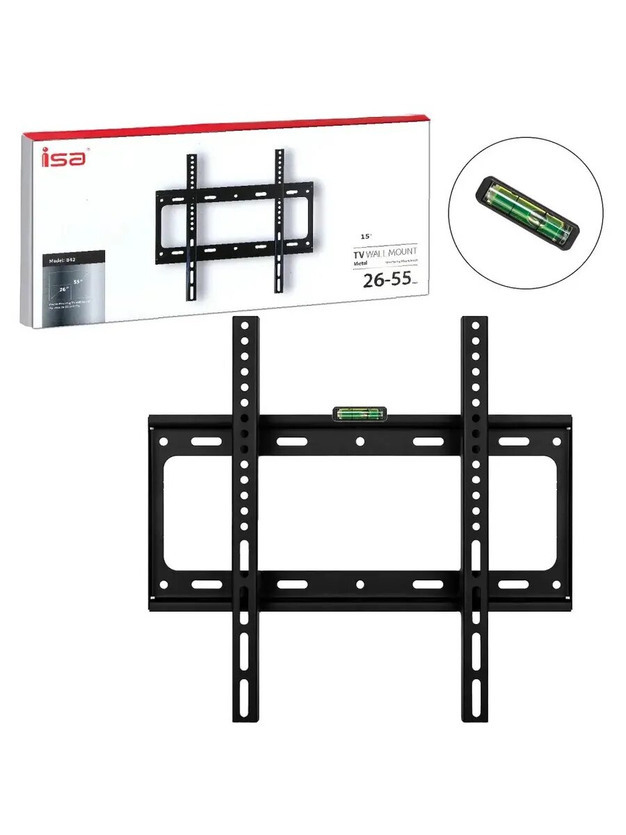 Надёжный настенный кронштейн для ТВ 26-55 дюймов