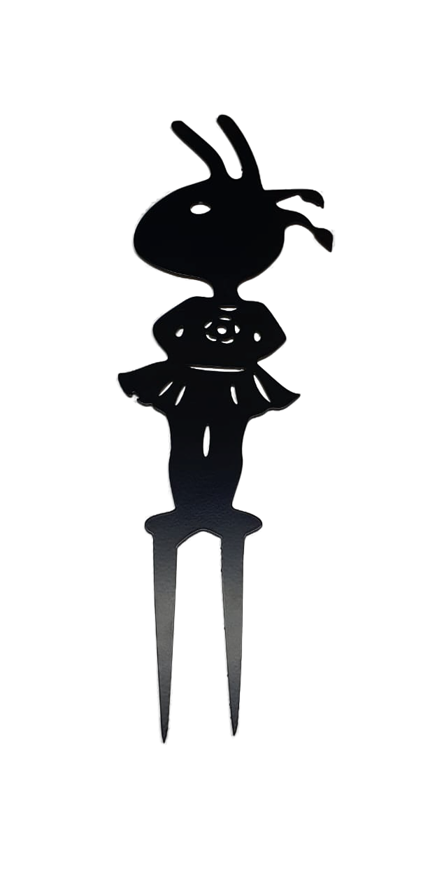 Садовый декор "Муравей" №12, толщина 2 мм, высота фигуры до 33 см, высота ножки 10 см