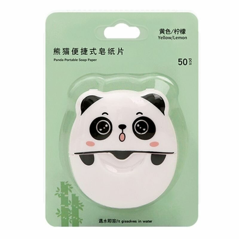 Одноразовые мыльные таблетки для мытья рук на открытом воздухе-бумага мыла с желтым лимоном