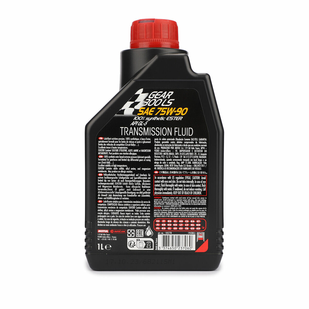 Масло Трансмиссионнное Motul Gear 300 Ls 75W-90 1Л(Motul 105778) — фото 1