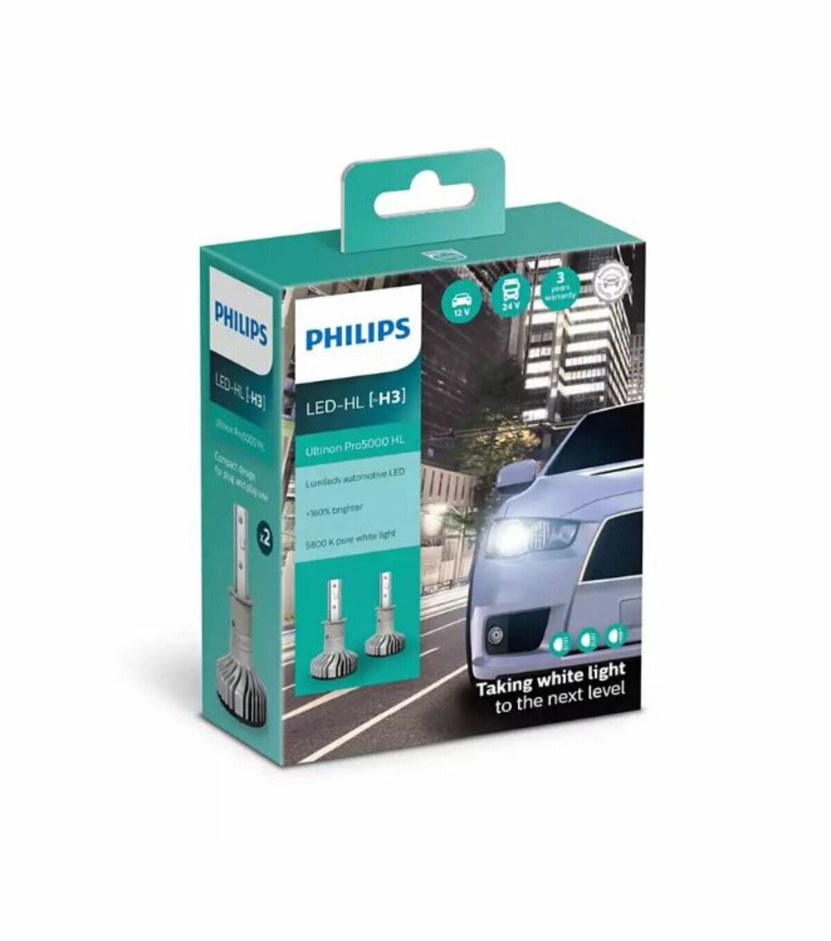 Лампа Led H3 11336 U50Cw X2(Philips 11336U50Cwx2)