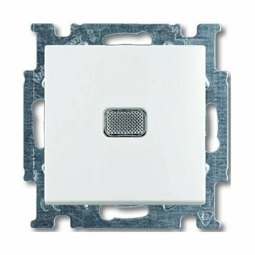 ABB BASIC 55 Переключатель одноклавишный, индикация белый (2006/6 UC)