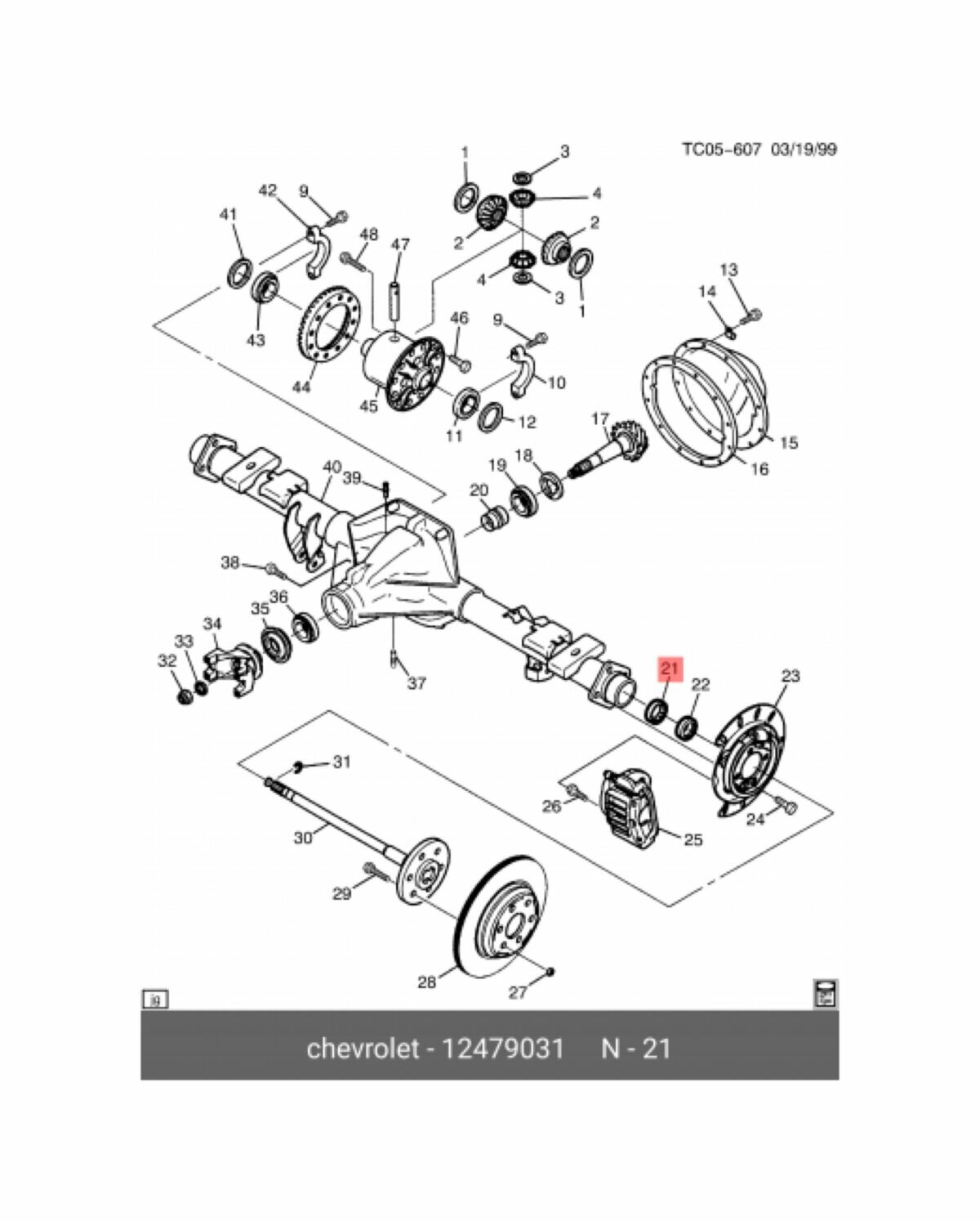 Подшипник-Ступица Пер. chevrolet Tahoe (Gmt800) 99-, Cadillac Escalade Ii-Iii 01-, Hummer H3 05(Gm/Opel/Chevrolet 12479031)
