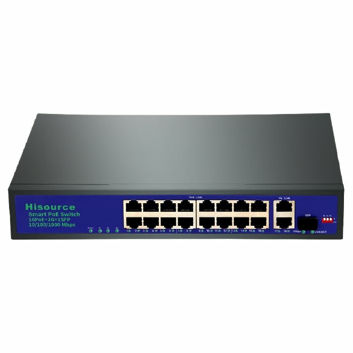 18-ти портовый коммутатор с POE Hisource Hi-F1621GBL-A
