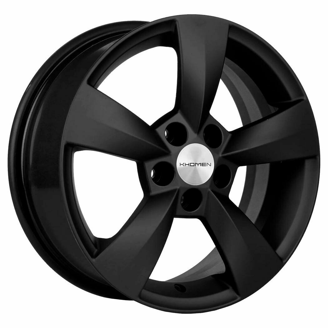 Колесный диск Khomen KHW1504 6x15 5x100 ET40 D57.1 Black Matt