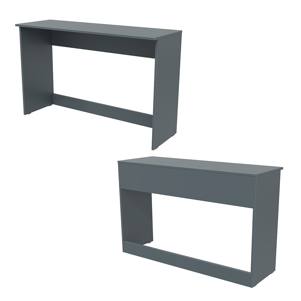 Стол ресепшн "Неро" №43 прямой 1200мм, Темно-Серый. Производитель товара - компания Westcom.