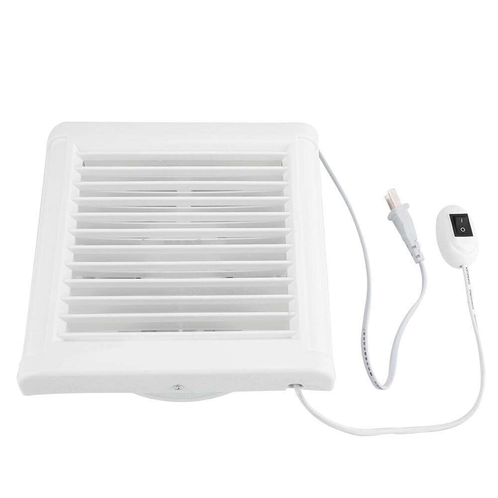 Настенный вытяжной вентилятор мощностью 15 Вт, малошумная вентиляция для дома, ванной комнаты, кухни, гаража, бесшумная работа для улучшения вентиляции и циркуляции воздуха.