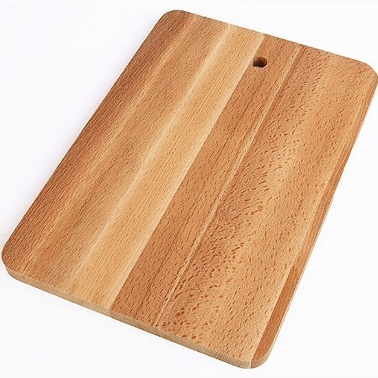 Доска разделочная Хозяюшка 35х24.5 см, прямоугольная, большая, бук (01-1)