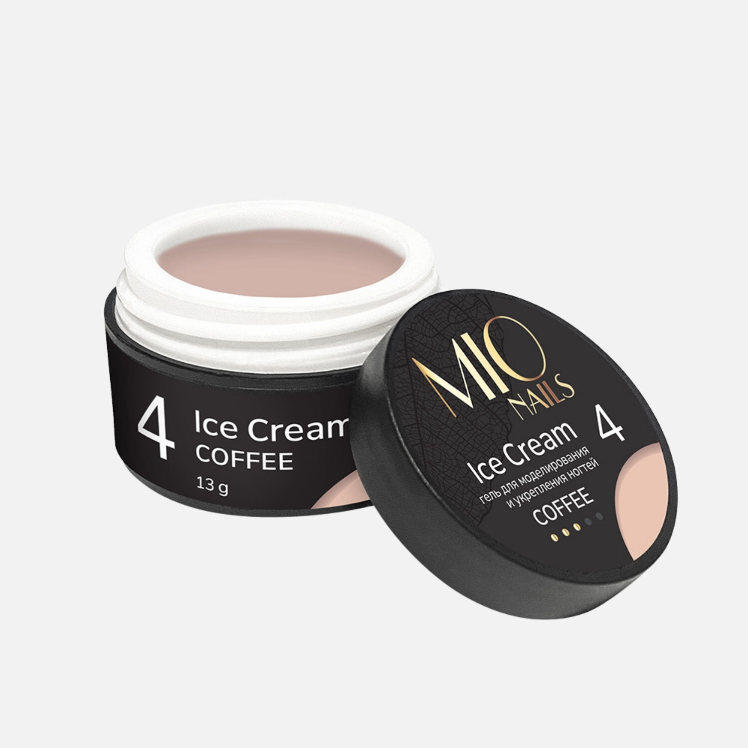 Гель Ice Cream Gel COFFEE #04 Mio Nails 13 г баночка EASY-CLICK запайка