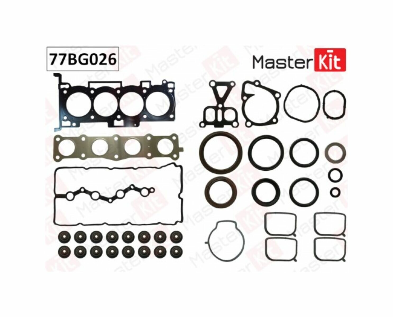 Верхний Комплект Прокладок Гбц Hyundai/Kia Ix35, Sonata, Tucson, Sportage(G4Na/G4Kd) 2.0I 09-(Masterkit 77Bg026)