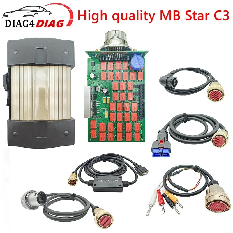 Мультиплексор MB Star C3 SD connect c3 Инструмент диагностики автомобиля MB Star C3 Мультиплексор диагностический инструмент для автомобиля/грузовика