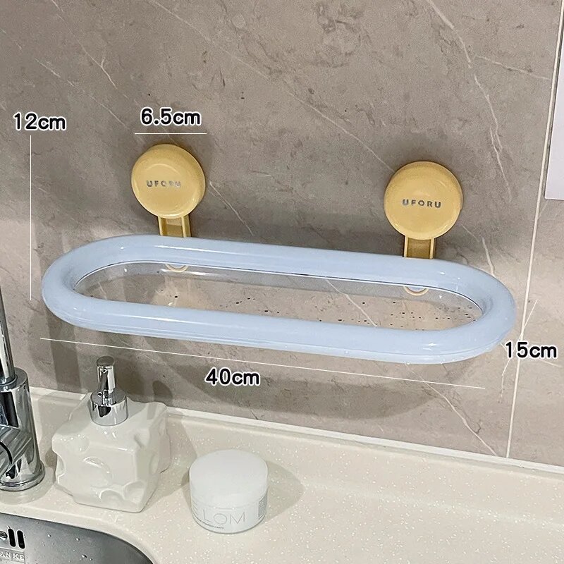 Настенная овальная полка Dawndesslo для ванной Blue