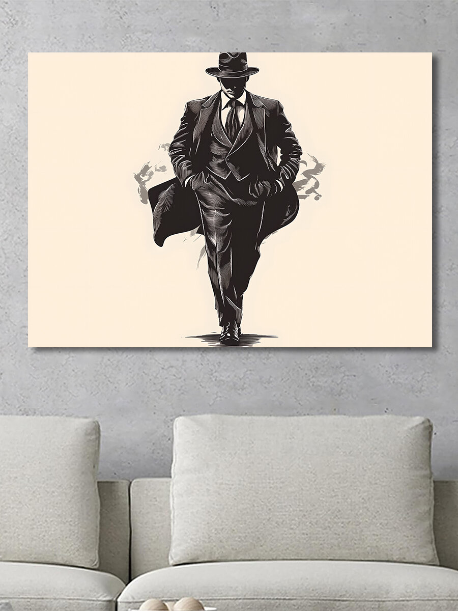 Картина интерьерная - "Гангстеры, мафия", 60х80 см.