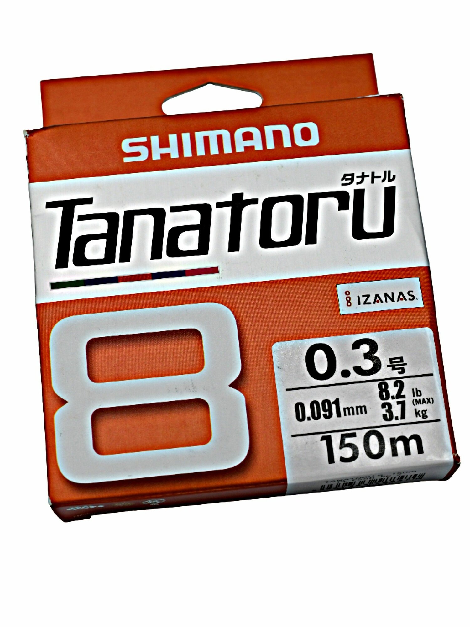 Шнур плетеный Shimano Tanatoru Х8 0.3 0.091 PL-F58R 150m восьмижильный