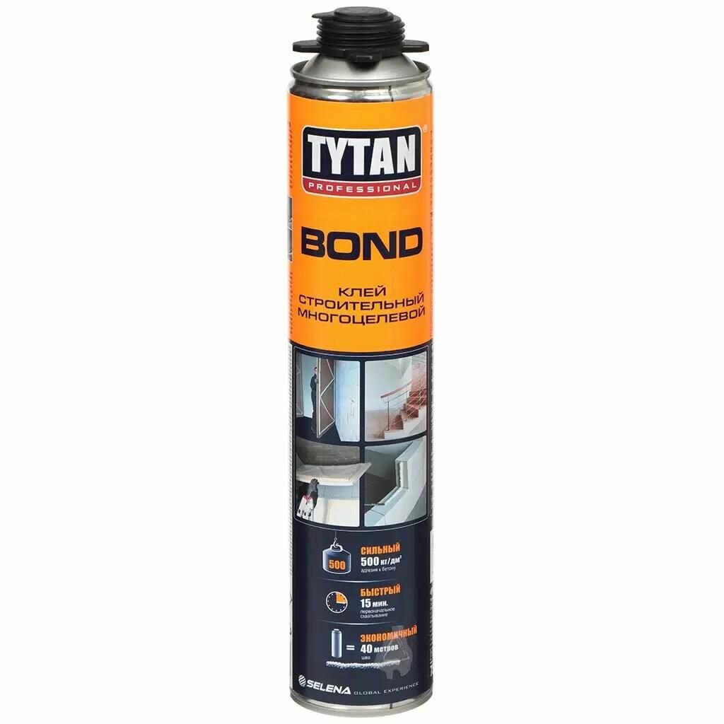Пена монтажная Tytan "Professional Bond Gun", 750 мл, однокомпонентный