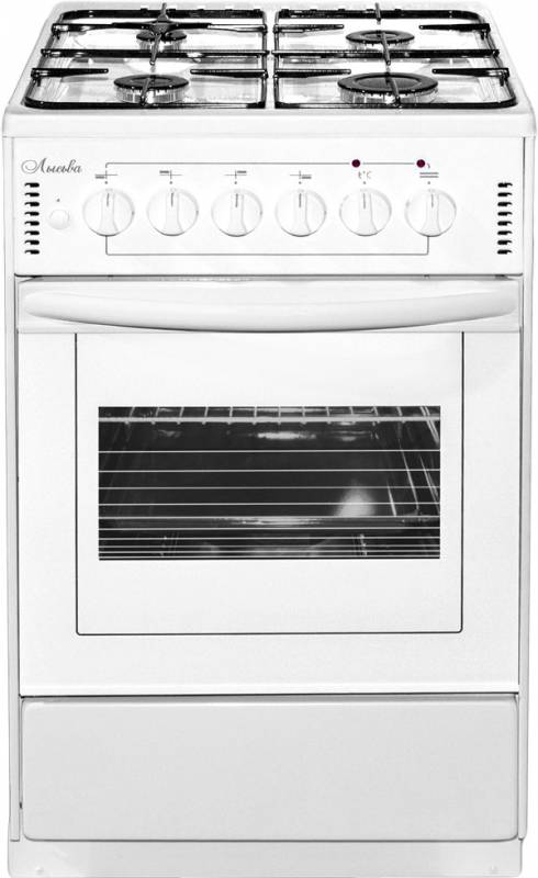 Плита Комбинированная Лысьва ЭГ 401-2У белый (без крышки) реш. сталь