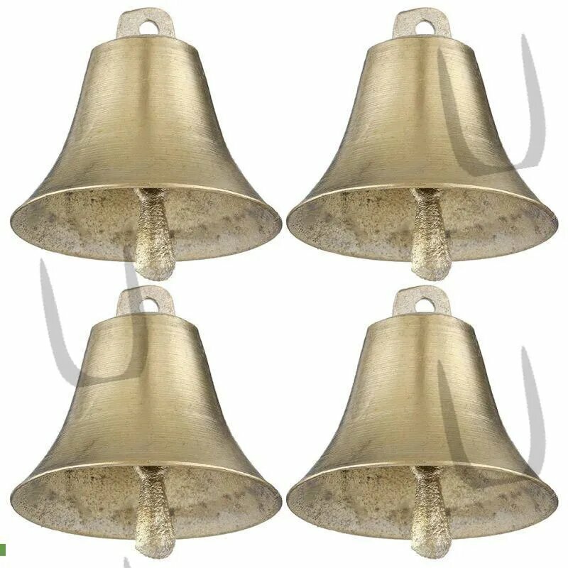 4 шт. фермерские громкие колокольчики для коров, лошадей и овец, медные колокольчикиOU