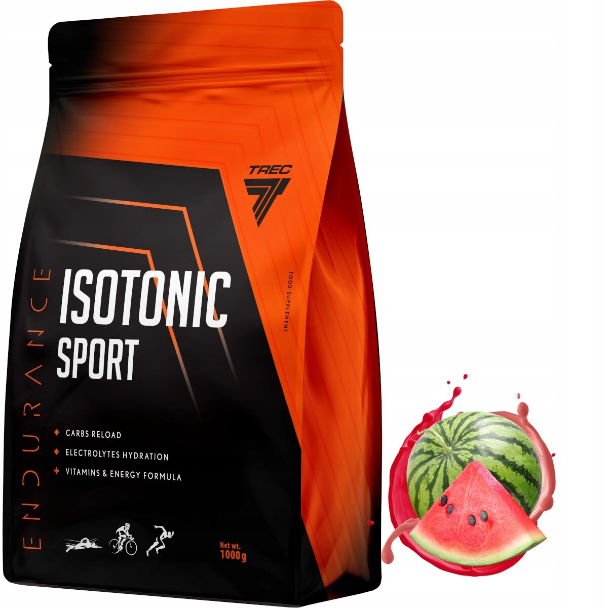 Изотоник Trec Nutrition "ISOTONIC SPORT", арбузный вкус, порошок, 1000 г