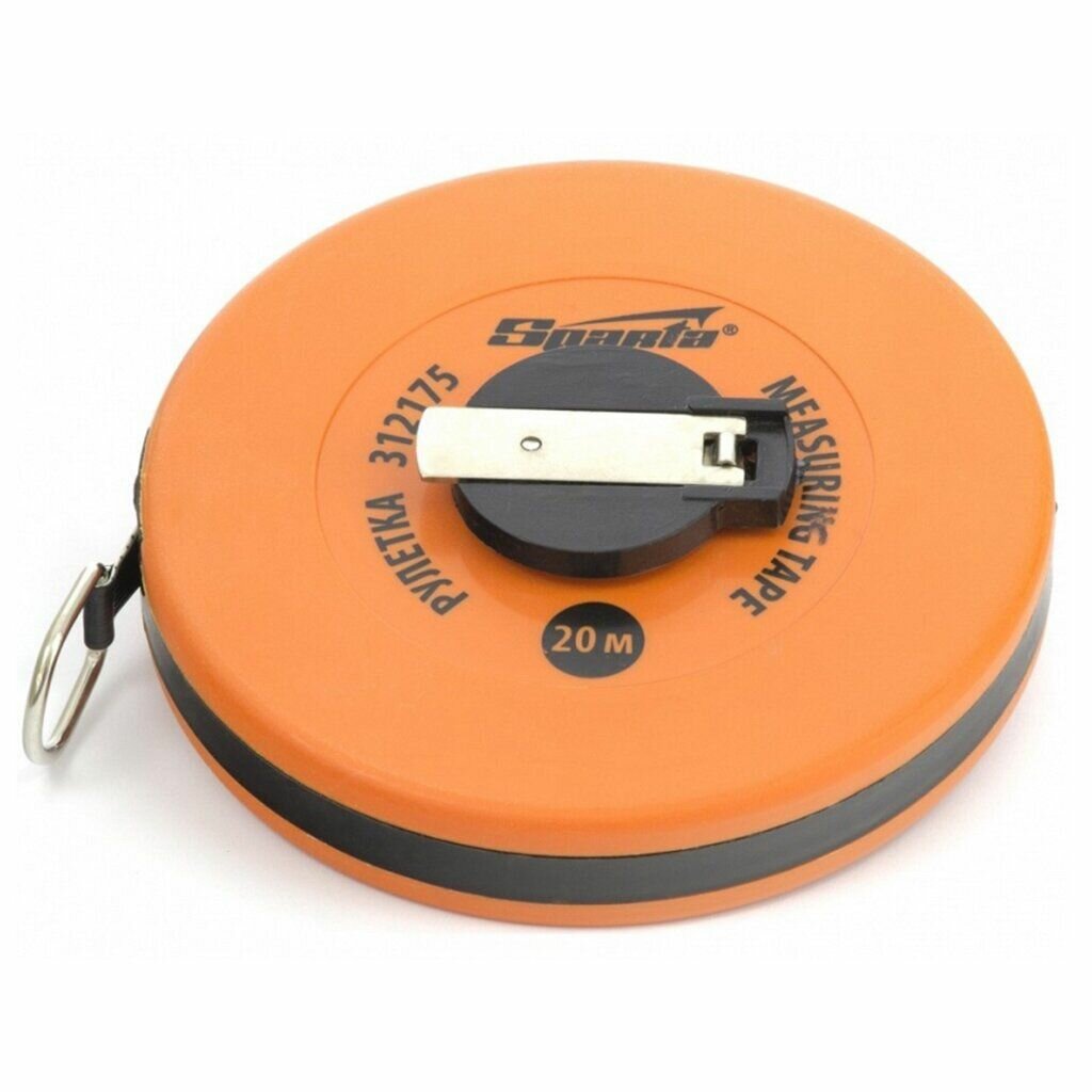 Рулетка Sparta геодезическая, 20 м, лента ПВХ, 12,5 мм