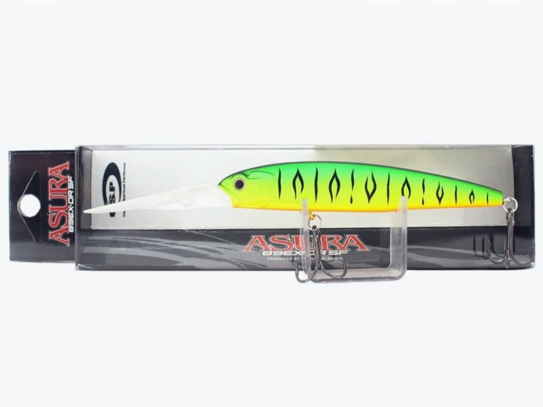 Воблер OSP ASURA 89EX-DR SF (медленно всплывающий, 89мм, 11,8гр) - M-14 (MAT TIGER)