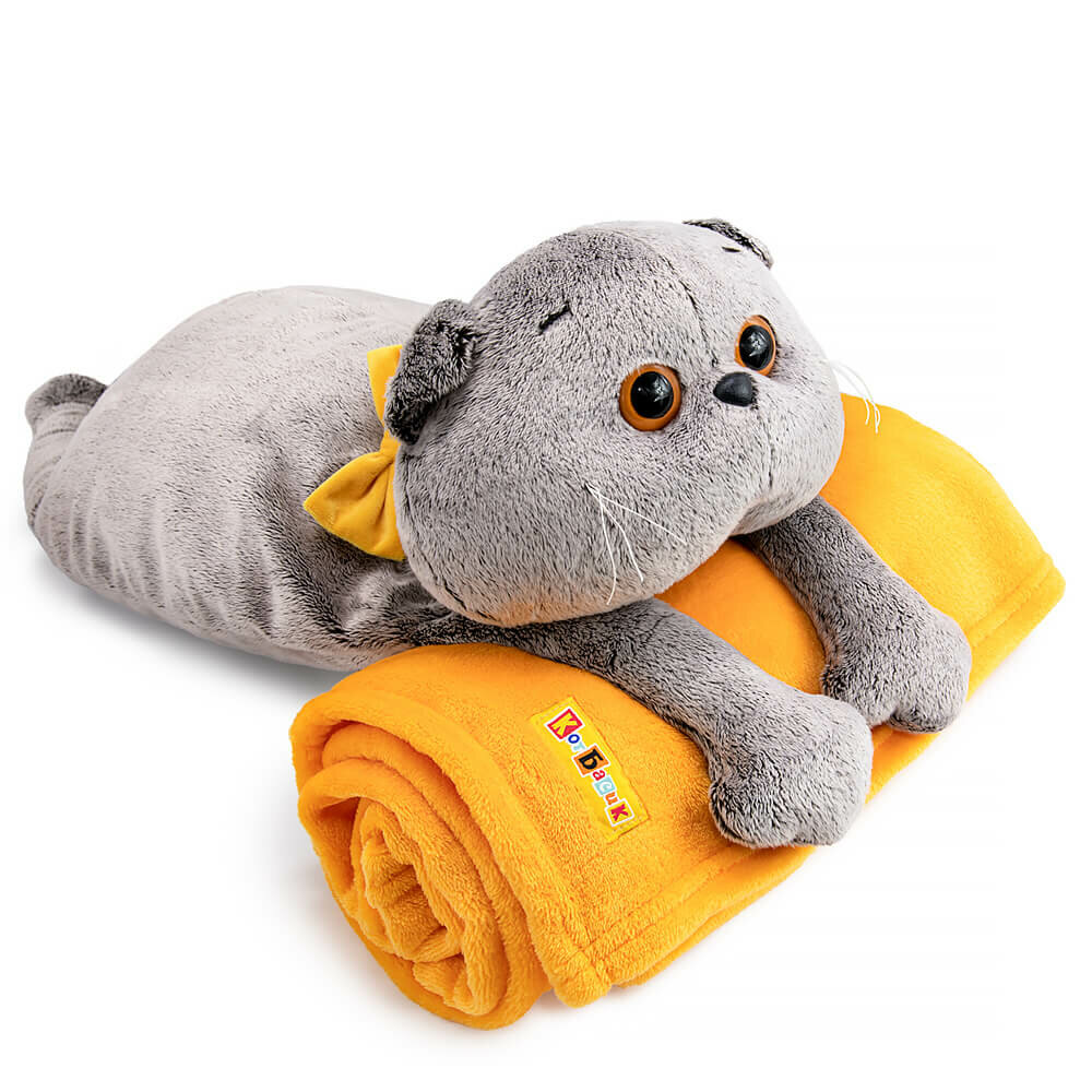 Игрушка мягкая BASIK & Co Басик с пледом 60см