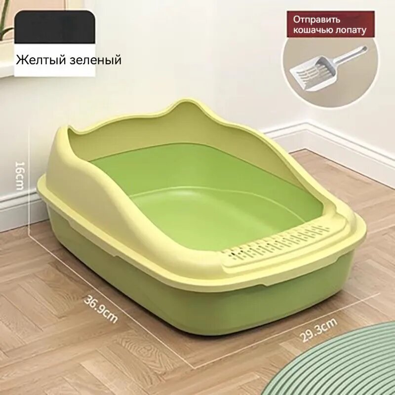 Кошачий песочный ящик с лопаткой
